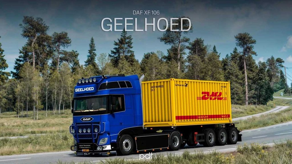 Daf XF106 480 Gebroeders Geelhoed + Trailer v7.0 ETS2 - ETS2 / ATS Mod