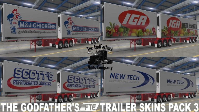 Der Pate – FTE-Trailer-Skins-Paket v3.0 ATS - ETS2 / ATS Mod