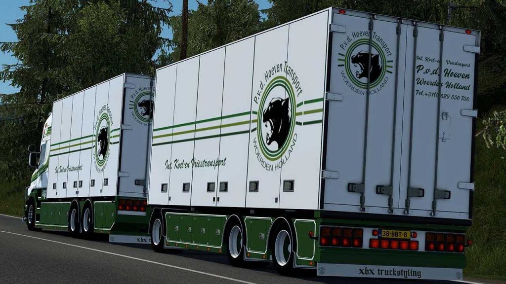 Scania T500 Tandem Patrick vd Hoeven + Trailer v3.0 ETS2 - ETS2 / ATS Mod