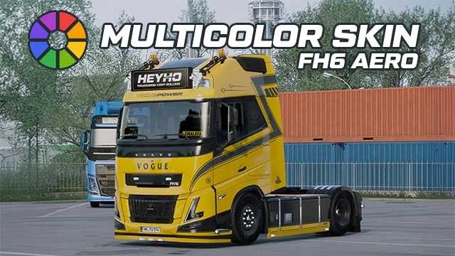 TM Volvo FH6 Aero (SCS) Mehrfarbiger Skin v1.0 ETS2 - ETS2 / ATS Mod