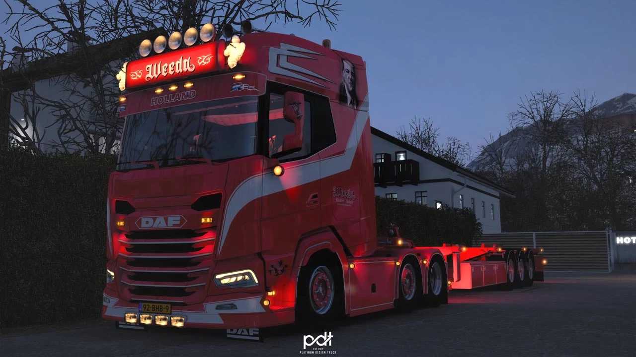 DAF XG+ 530 Weeda Sopranos + Trailer v1.0 1.53 ETS2 - ETS2 / ATS Mod
