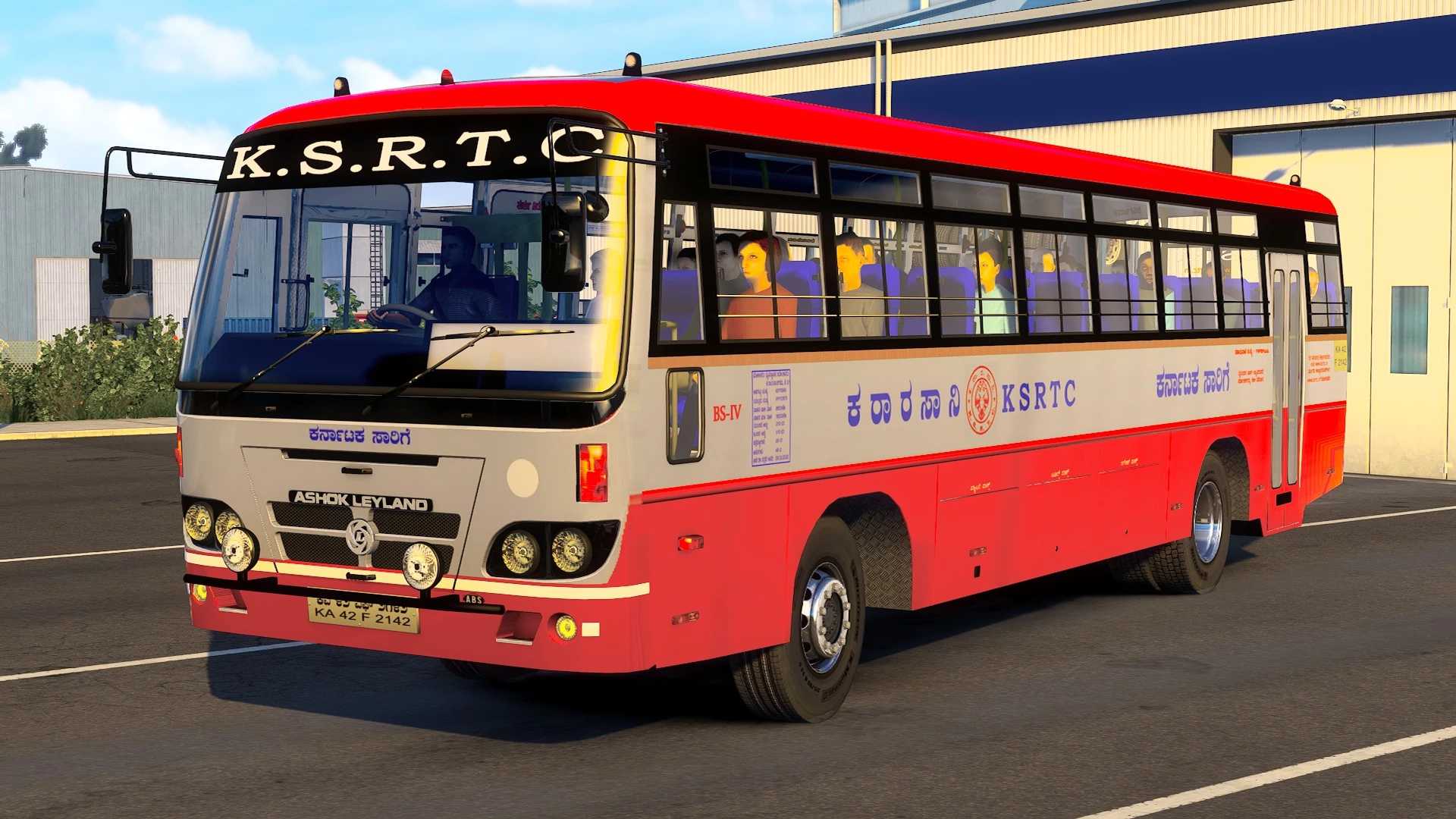 Kms Indian Bus v1.0 ETS2 - ETS2 / ATS Mod
