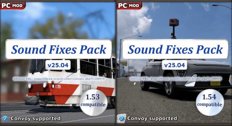 Sound-Fixes-Paket v25.04 ETS2 - ETS2 / ATS Mod
