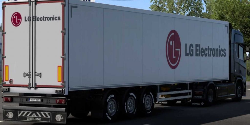 LG Trailer Mod (SCS Kastenanhänger) v1.0 ETS2 - ETS2 / ATS Mod