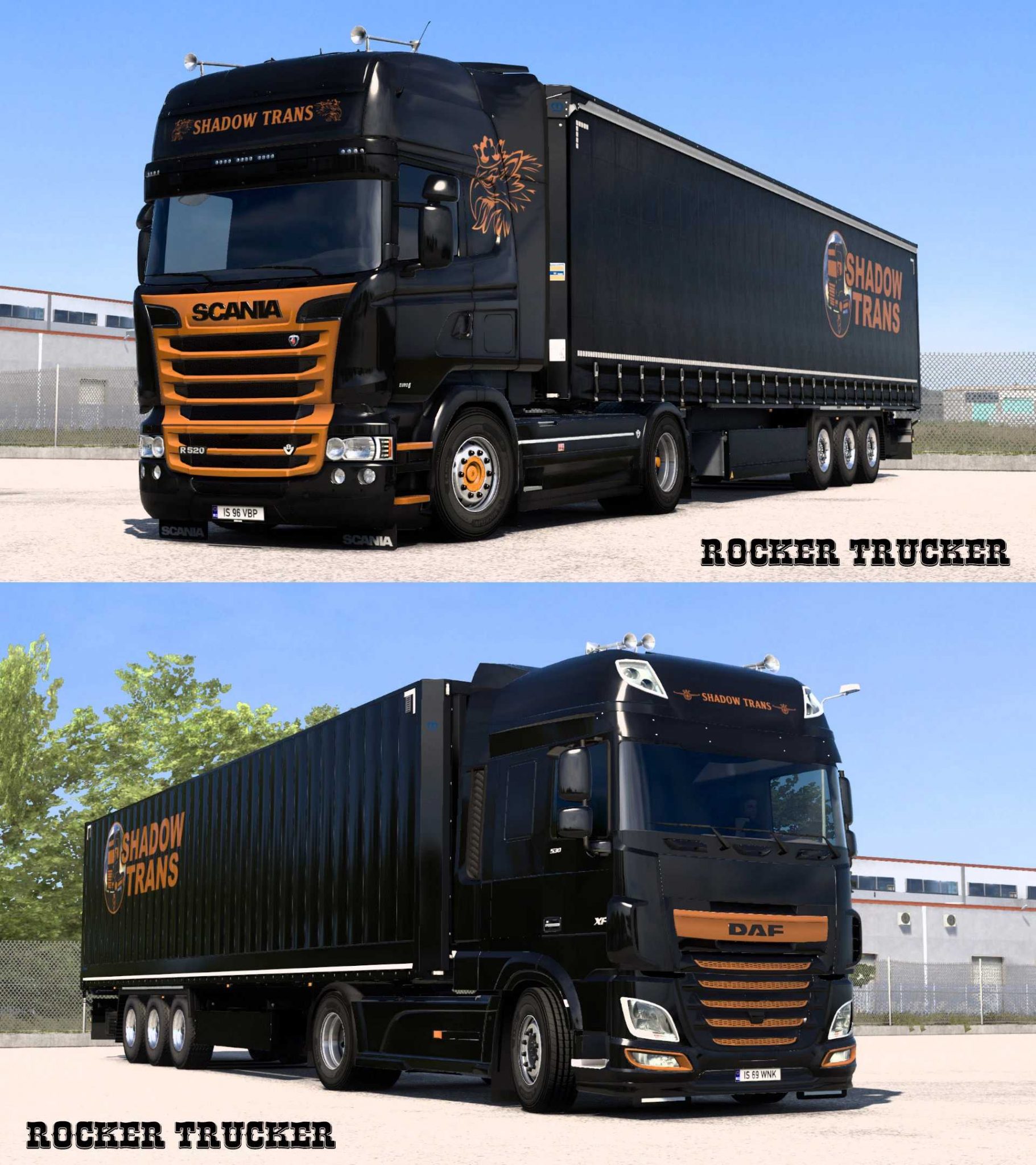 Shadow Trans Skin Pack v1.0 ETS2 - ETS2 / ATS Mod