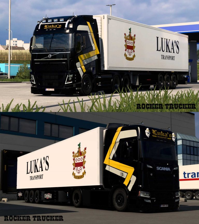 Lukas Transport Skin Pack v1.1 ETS2 - ETS2 / ATS Mod