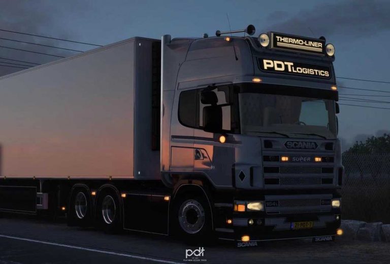 Scania 164G 480 PDT Logistik + Anhänger v1.0 1.54 ETS2 - ETS2 / ATS Mod