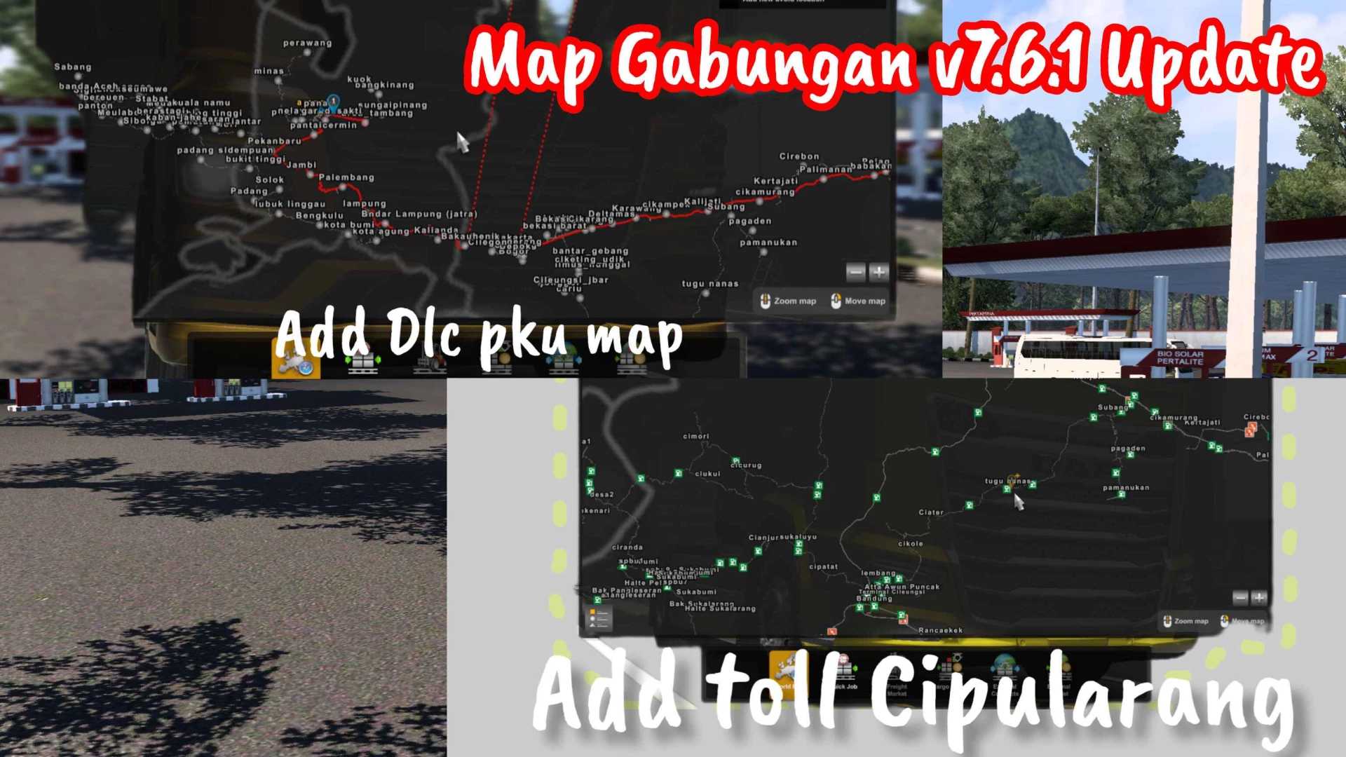 Neue Indonesien-Kombikarte v7.6 1.48.5 – 1.55 ETS2 - ETS2 / ATS Mod