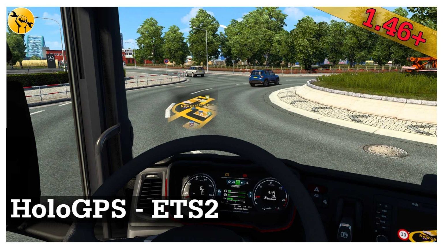Hologramm GPS v2.1 ETS2 - ETS2 / ATS Mod