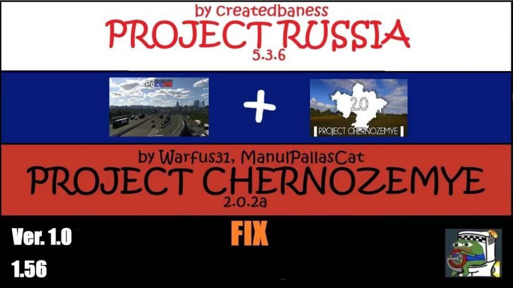 Projekt Russland - Projekt Tschernozemje FIX v1.0 ETS2 - ETS2 / ATS Mod
