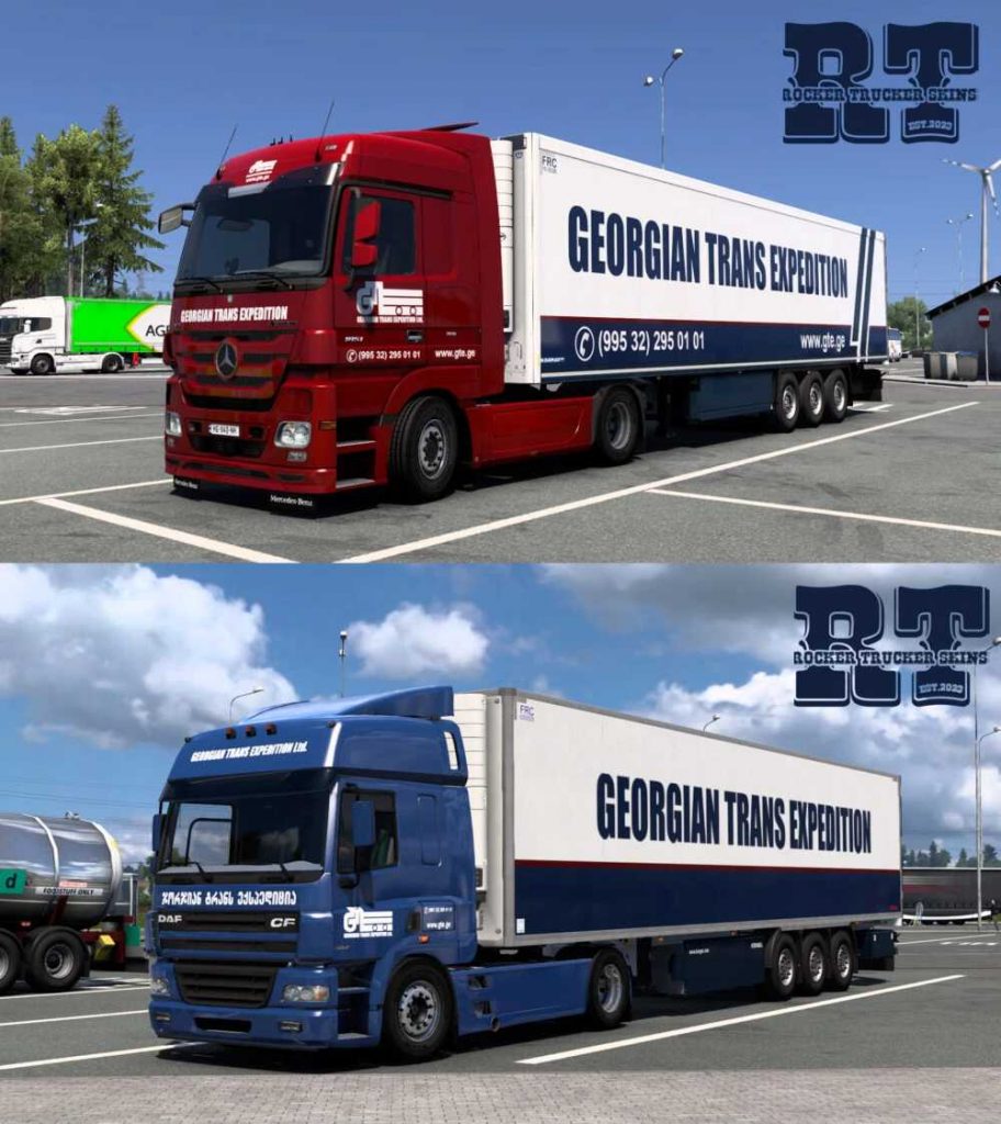 Georgian Trans Expedition Skin Pack v1.0 ETS2 - ETS2 / ATS Mod