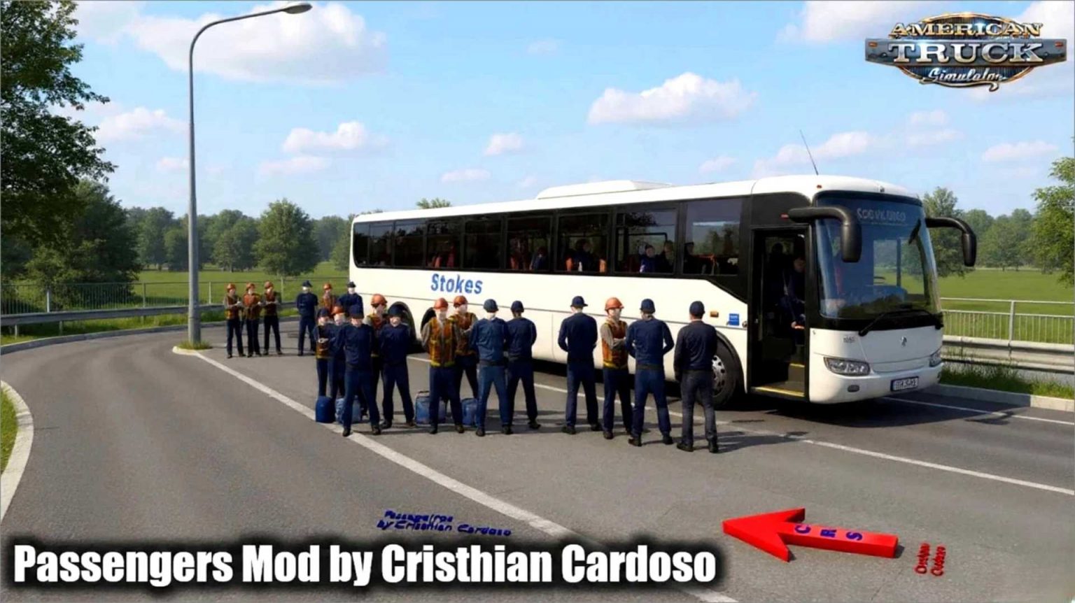 Passengers Bus Mod V2.4 von Cristhian Cardoso 1.57.x ATS - ETS2 / ATS Mod