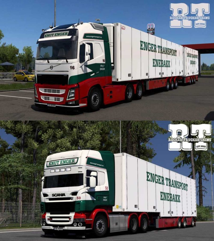Knut Enger Transport Skin Pack v1.0 ETS2 - ETS2 / ATS Mod