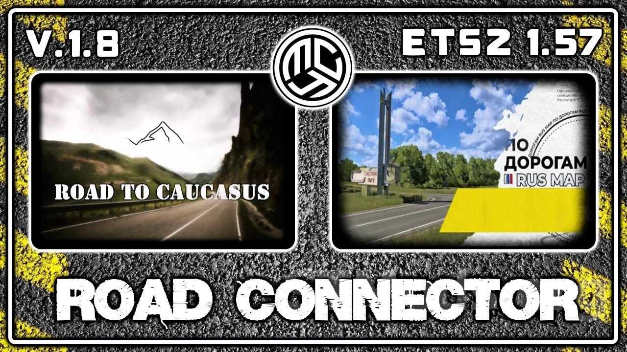Straße in den Kaukasus + RusMap RC v1.8 ETS2 - ETS2 / ATS Mod