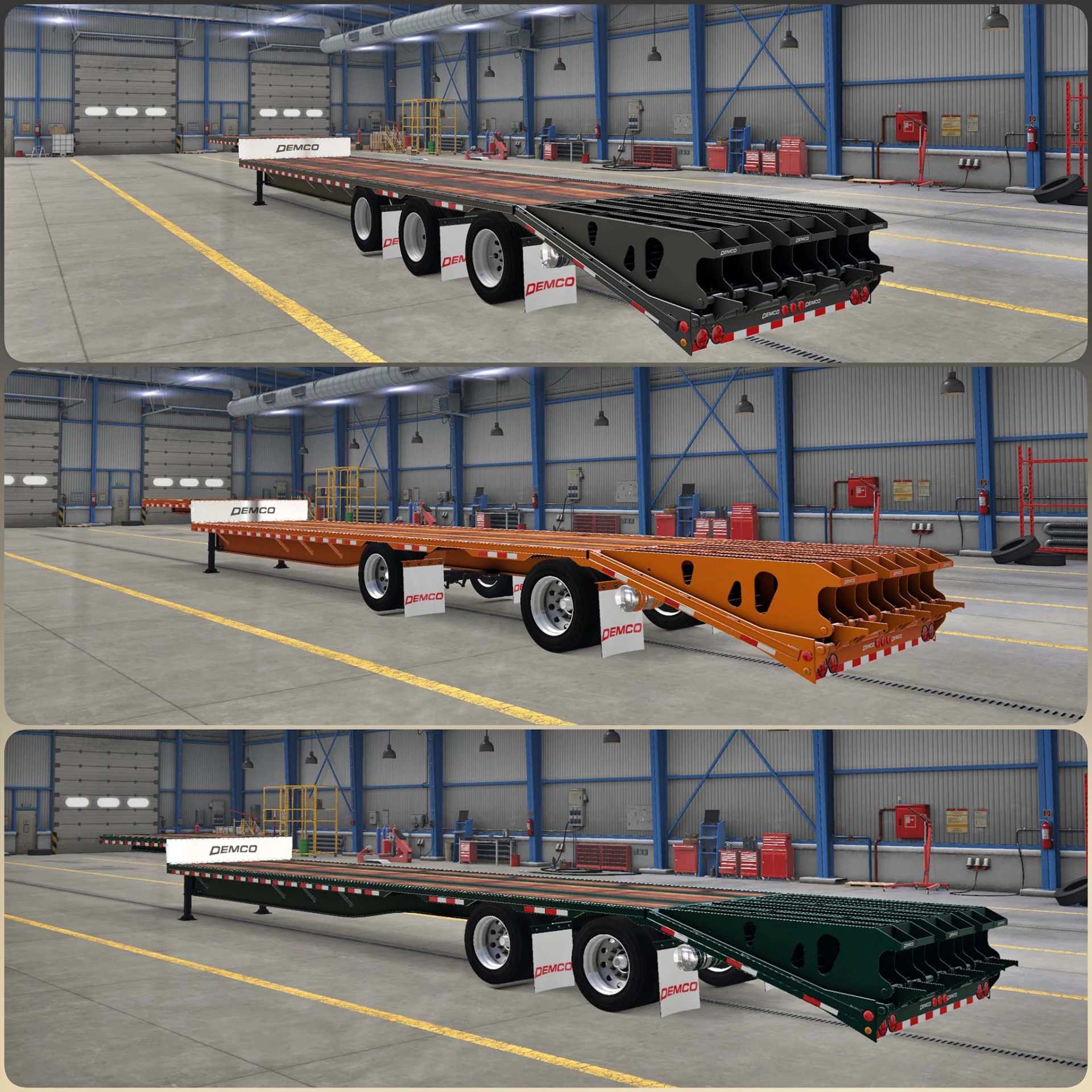 DEMCO Drop Deck Trailer v1.1 1.57 ATS - ETS2 / ATS Mod