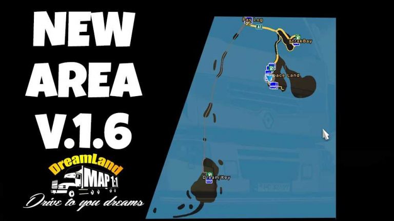 Dreamland-Karte v1.6.0 ETS2 - ETS2 / ATS Mod