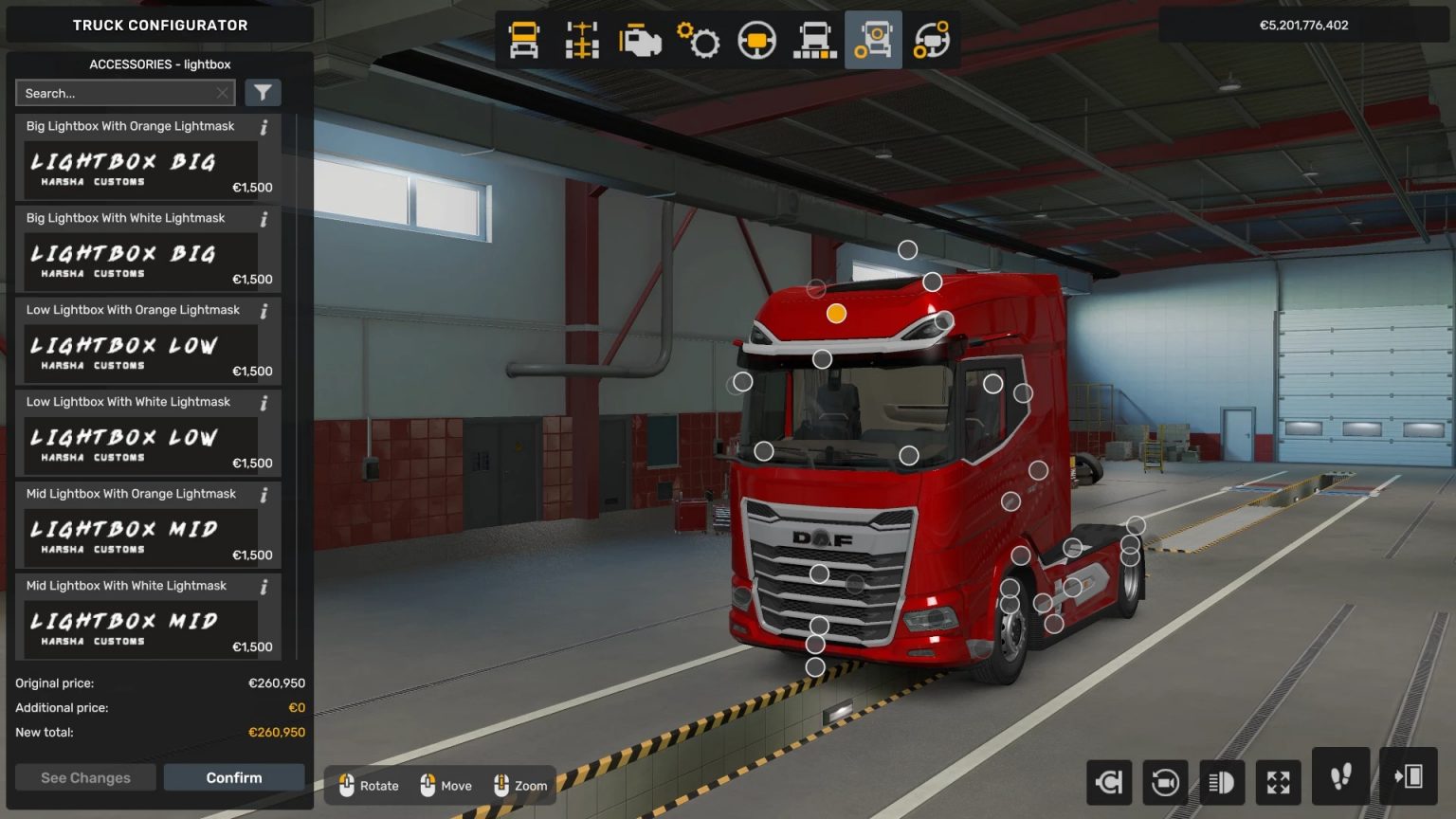 Lightbox für DAF 2021 XF, XG & XG+v1.58 ETS2 - ETS2 / ATS Mod