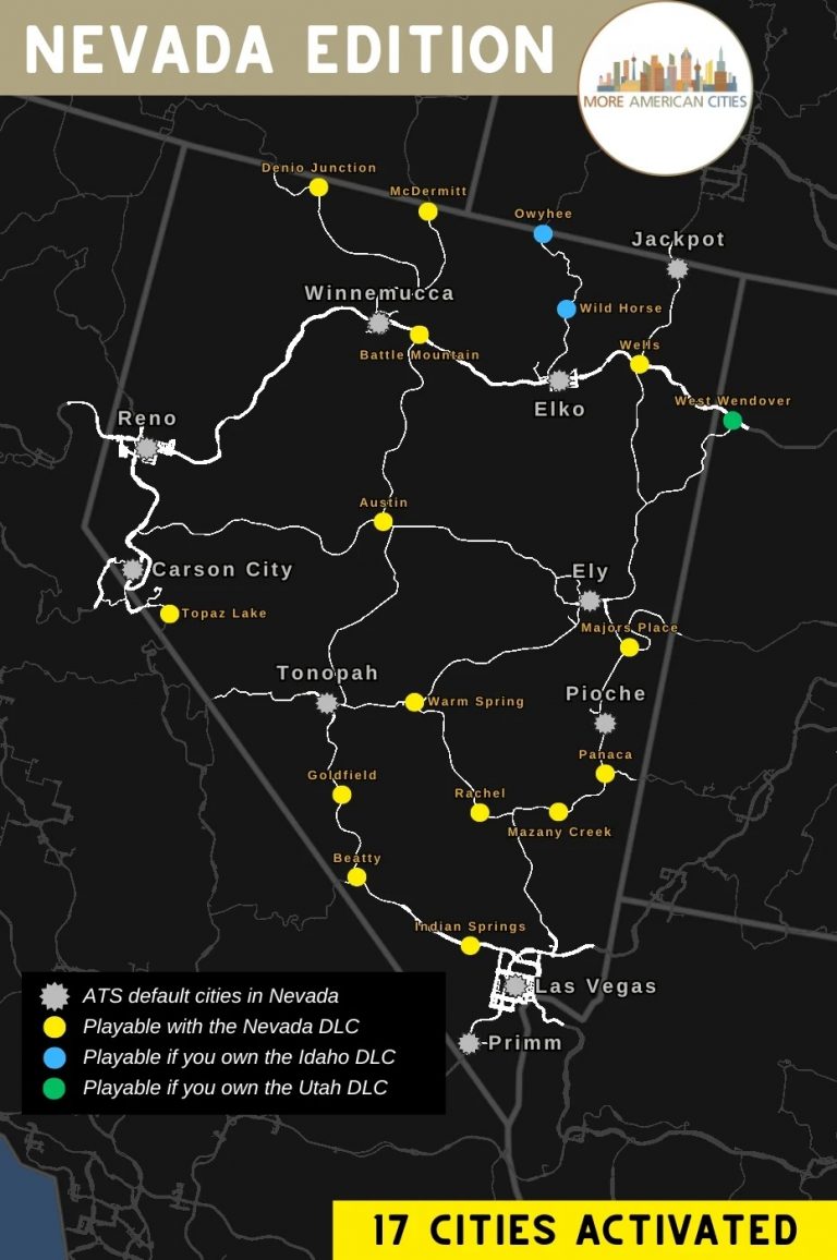 More American Cities (Nevada) v1.3 ATS - ETS2 / ATS Mod