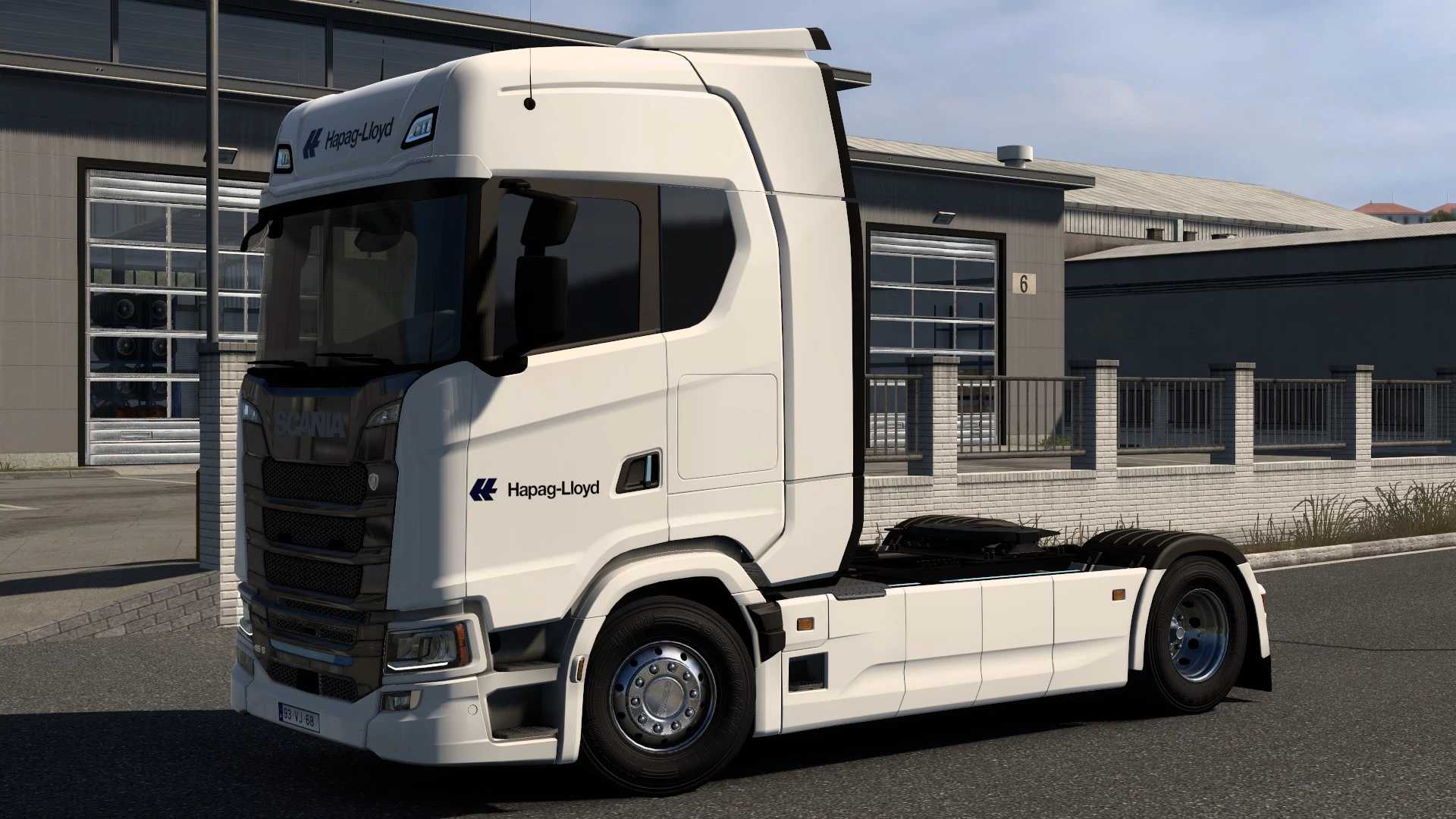 8K HAPAG LLOYD SCANIA S BEV 03 06 2026 v1.0 1.40 1.59 ETS2 - ETS2 / ATS Mod