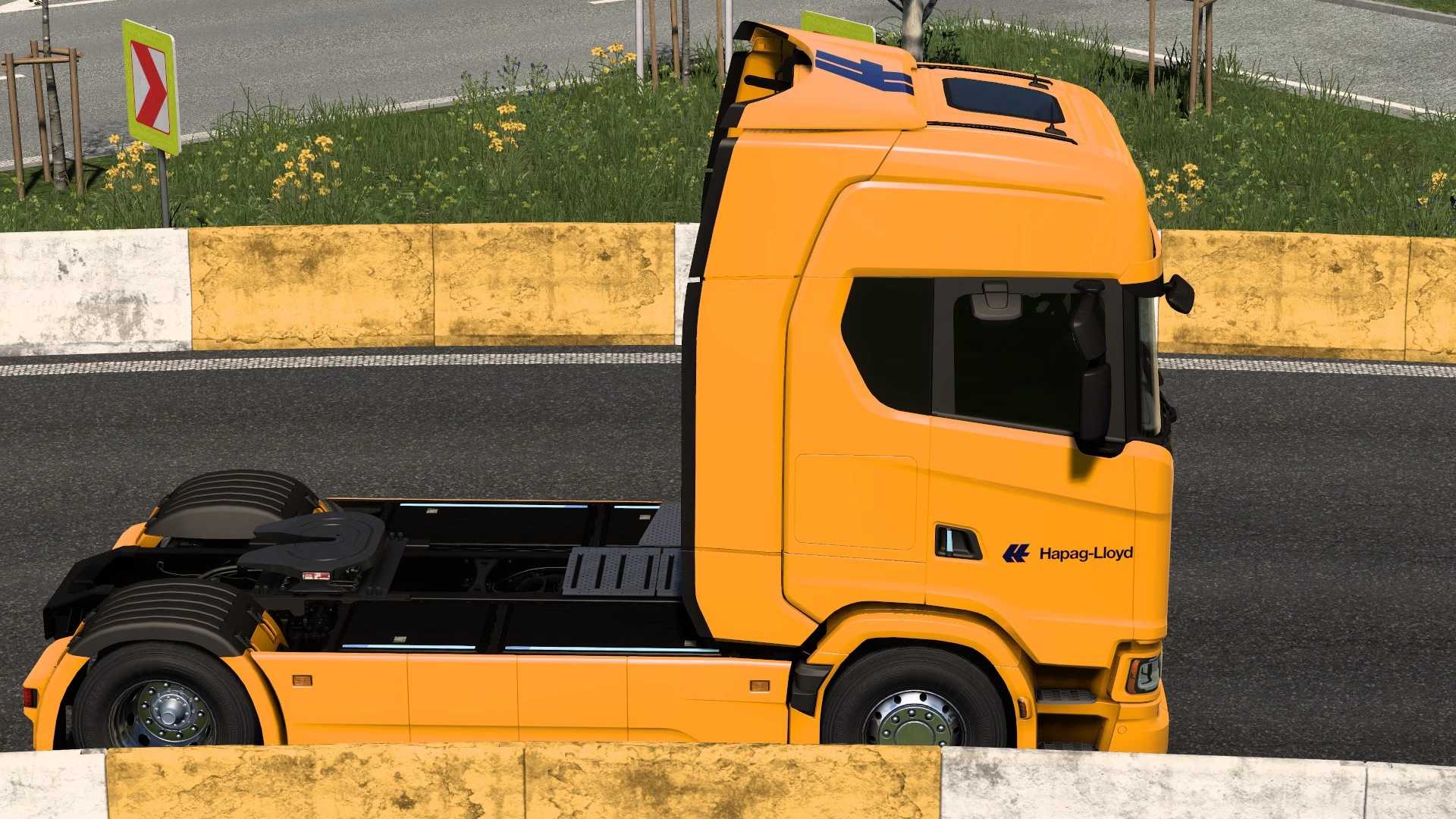 8K HAPAG LLOYD SCANIA S BEV 03 06 2026 v2.0 1.40 1.59 ETS2 - ETS2 / ATS Mod
