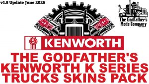 Das „The Godfather's Kenworth K Series Skins Pack“ v1.8 ATS - ETS2 ...