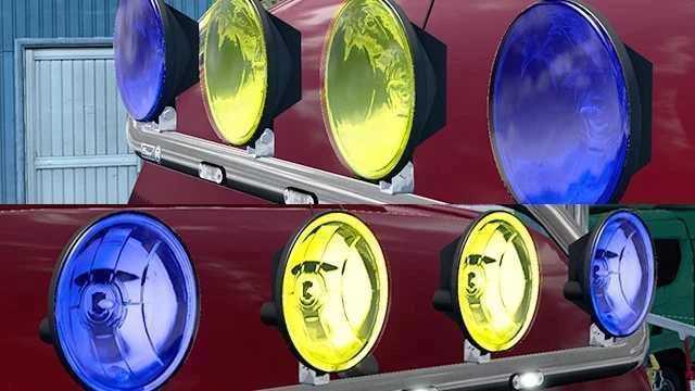 Hella 500 LED-Fahrlichtpaket v1.59 ETS2 - ETS2 / ATS Mod