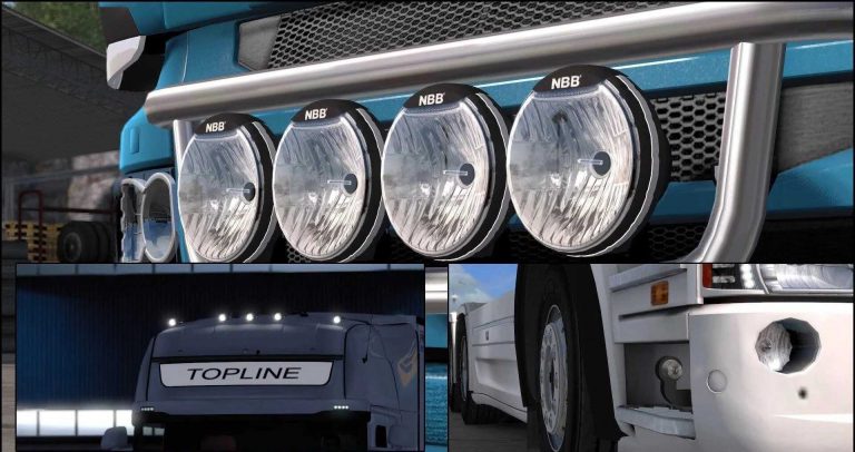 Licht- und Zubehörpaket v1.60 ETS2 - ETS2 / ATS Mod
