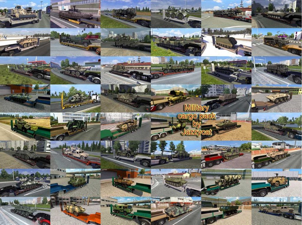Militärfrachtpaket von Jazzycat v6.8.6 ETS2 - ETS2 / ATS Mod