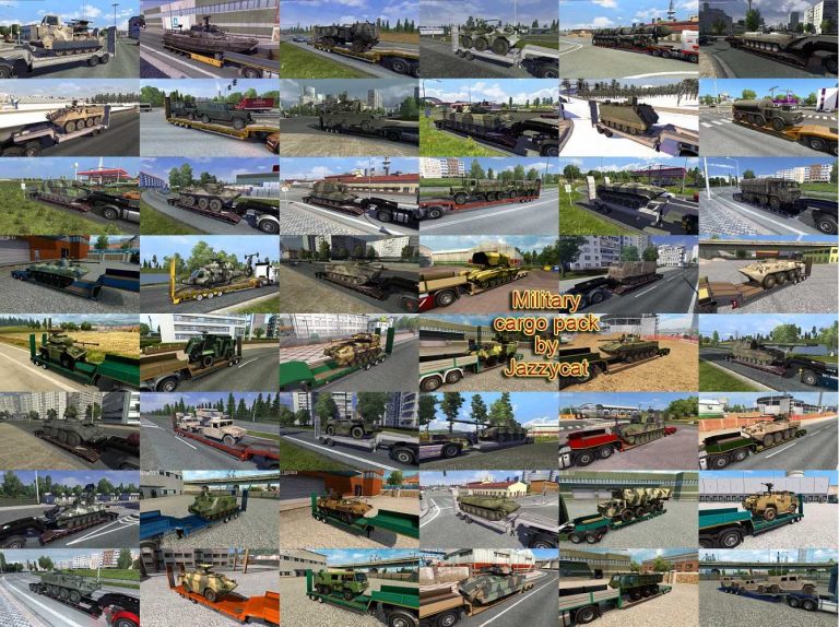 Militärfrachtpaket von Jazzycat v6.8.6 ETS2 - ETS2 / ATS Mod