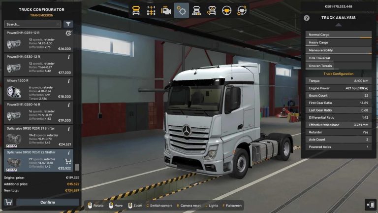 Motor- und Getriebepaket v1.59 ETS2 - ETS2 / ATS Mod